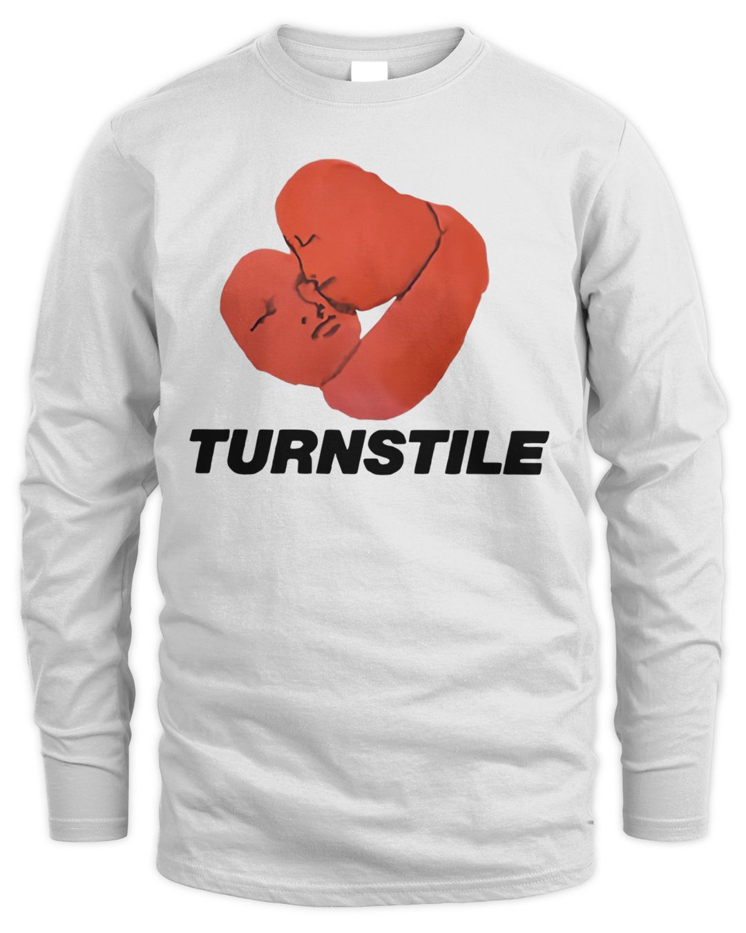 Turnstile Merch Turnstile Embrace White Long Sleeve