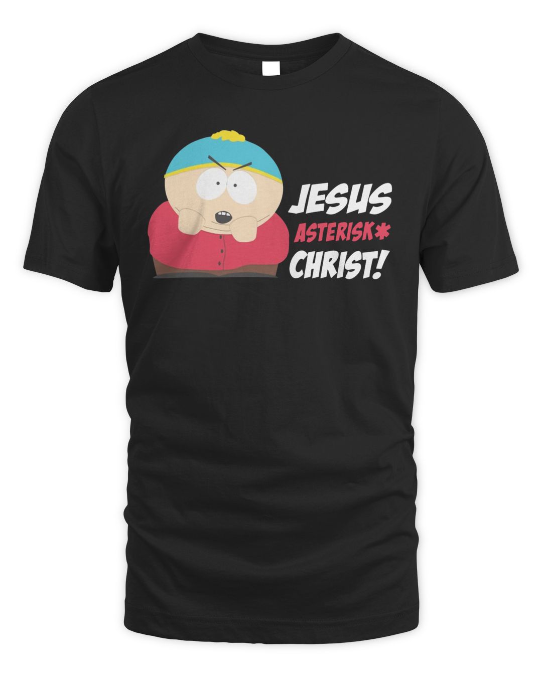 South park merch south park cartman jesus christ men's t-shirt