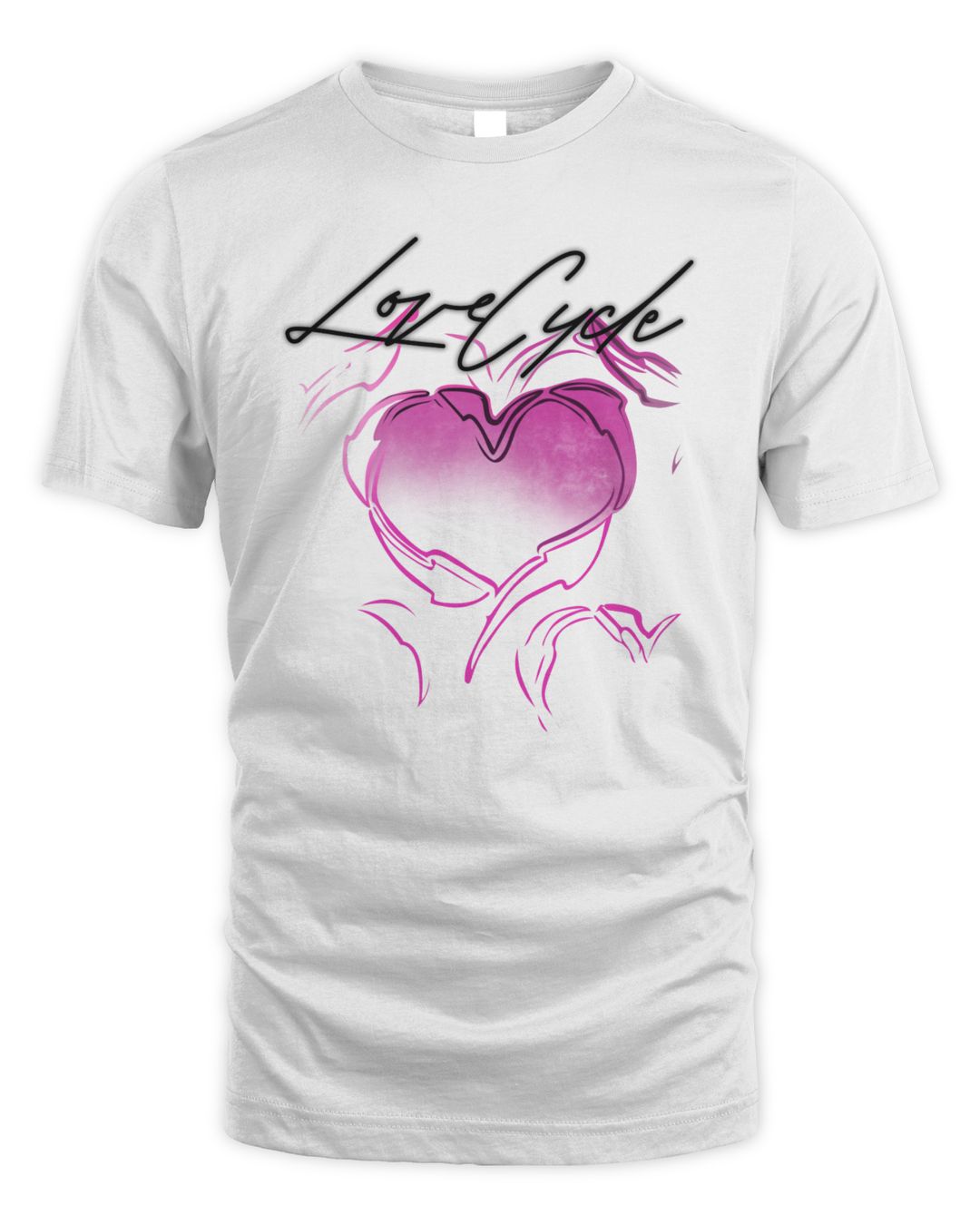 Toosii merch love cycle white t-shirt